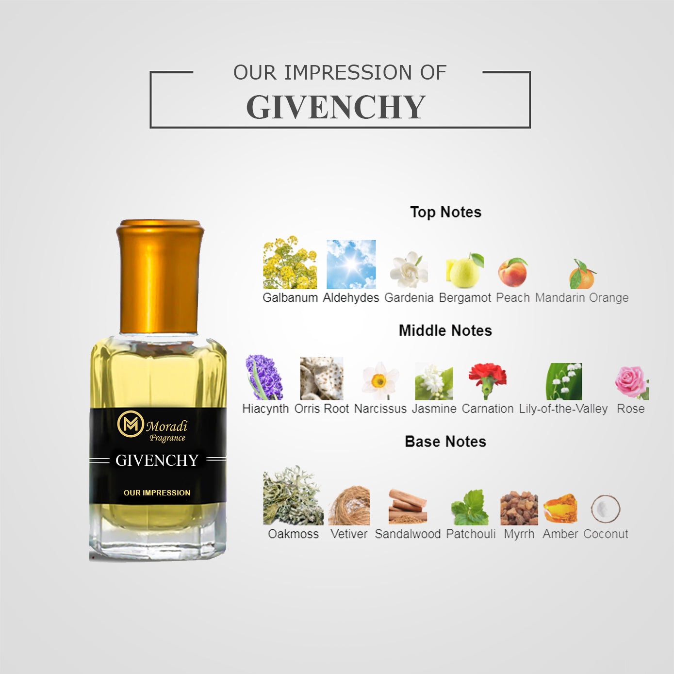 Moradi Givenchy Impression Attar for Women Long Lasting Perfume Fragra